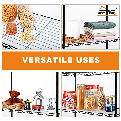 Catalina Creations 3-Shelf Heavy Duty Storage Wire Shelving Unit Adjustable for Restaurant Garage Pantry Kitchen Garage Rack (36W x 16D x 36H)