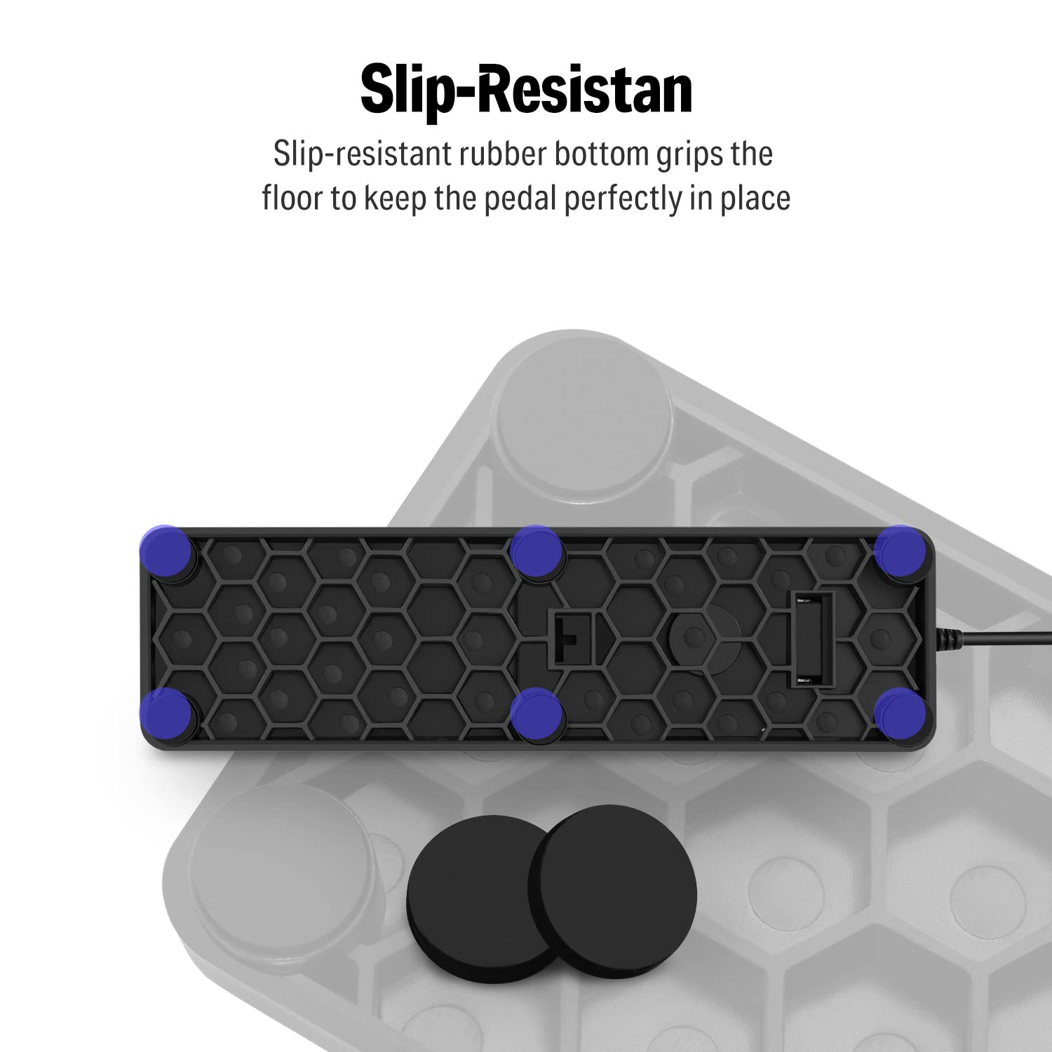 Donner DSP-003 Sustain Pedal, Universal Keyboard Piano Pedal for Digital Piano/MIDI Keyboard/Electronic Piano/Synthesizer, With Polarity Switch, 1/4"(6.35 mm) Jack, 63'' (1.6m) Cable, Straight