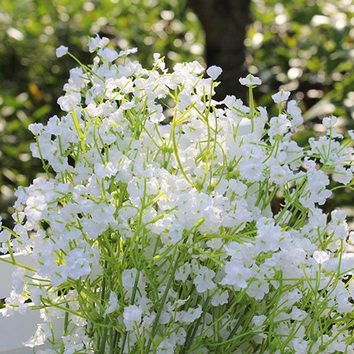 LAPUTA 1 Pc Artificial Babysbreath Gypsophila Silk Flower Home Garden Indoor Outside Wedding Party Office Desk Decor Ornament