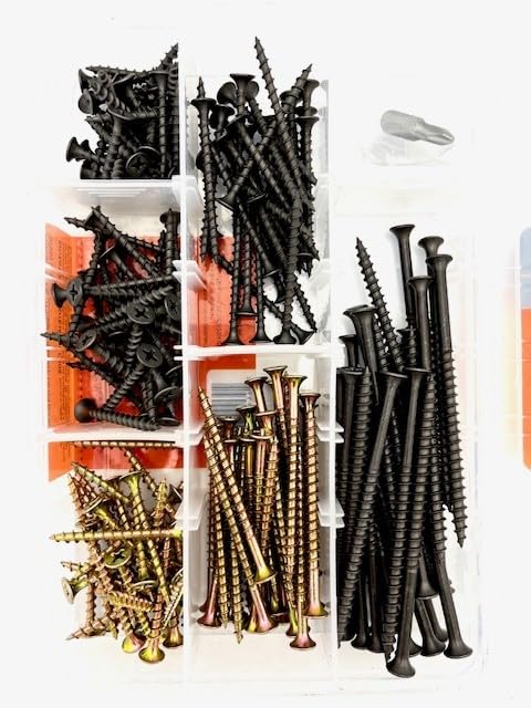 Grip Rite Prime Guard MPCDWS All Purpose Assorted Screw Pack with Free Number-2 Phillips Bit, 180-Piece
