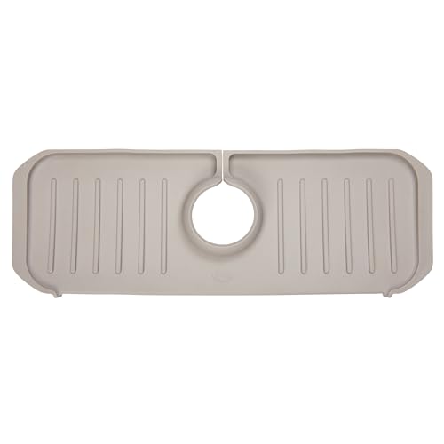 Clorox KeptClean Kitchen Faucet Splash Guard, one size, Almond Cream