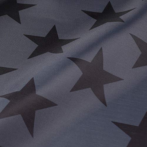 Black American Flags 3x5 ft - Vivid Color and Fade Proof - Canvas Header and Double Stitched - All Black US/USA Flag Polyester with Brass Grommets Outdoor Indoor (2 PACK)