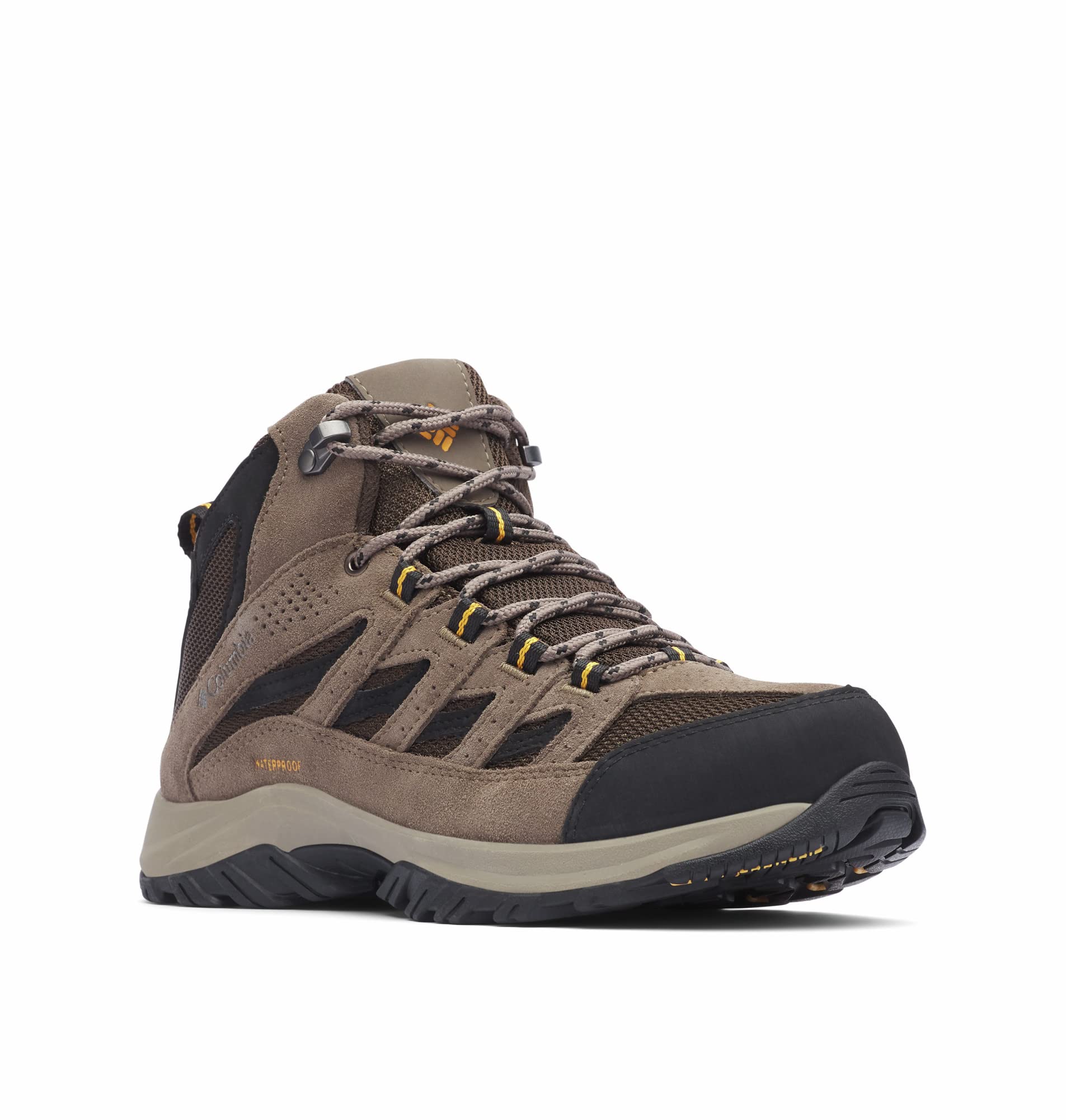 Columbia Mens Crestwood Mid Waterproof Boot Hiking Shoe, Cordovan/Squash, 12 US