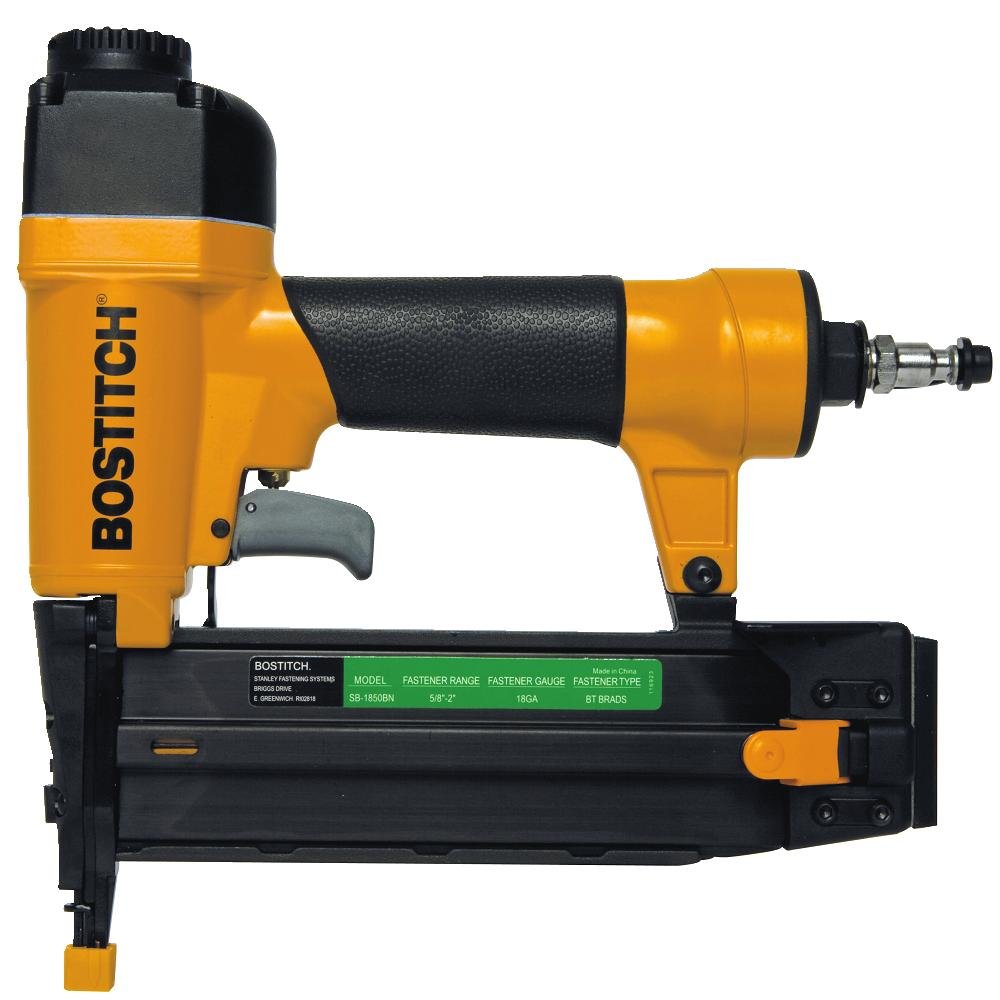 BOSTITCH Air Compressor Combo Kit, 3-Tool (BTFP3KIT) & 18 Gauge Brad Nails, 1-Inch, 1000 per Box (BT1309B-1M)