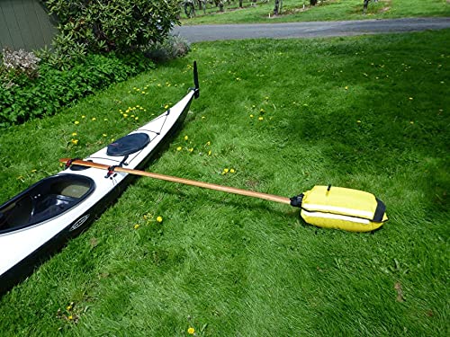 Arya Life Sea Kayak Paddle Float Floating Bag, Dual Air Chambers with Twist Air Valves, Yellow