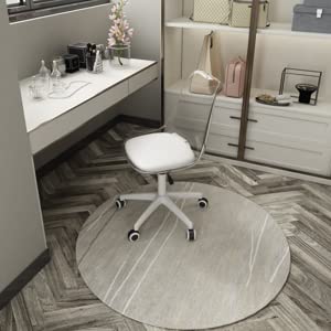 Clear Desk Chair, Plastic Home Office Chair, Acrylic Rolling Chair, Plastic Chairs for Office, Home, Make Up, Small Space, Bed Room (1, Clear/White Base)