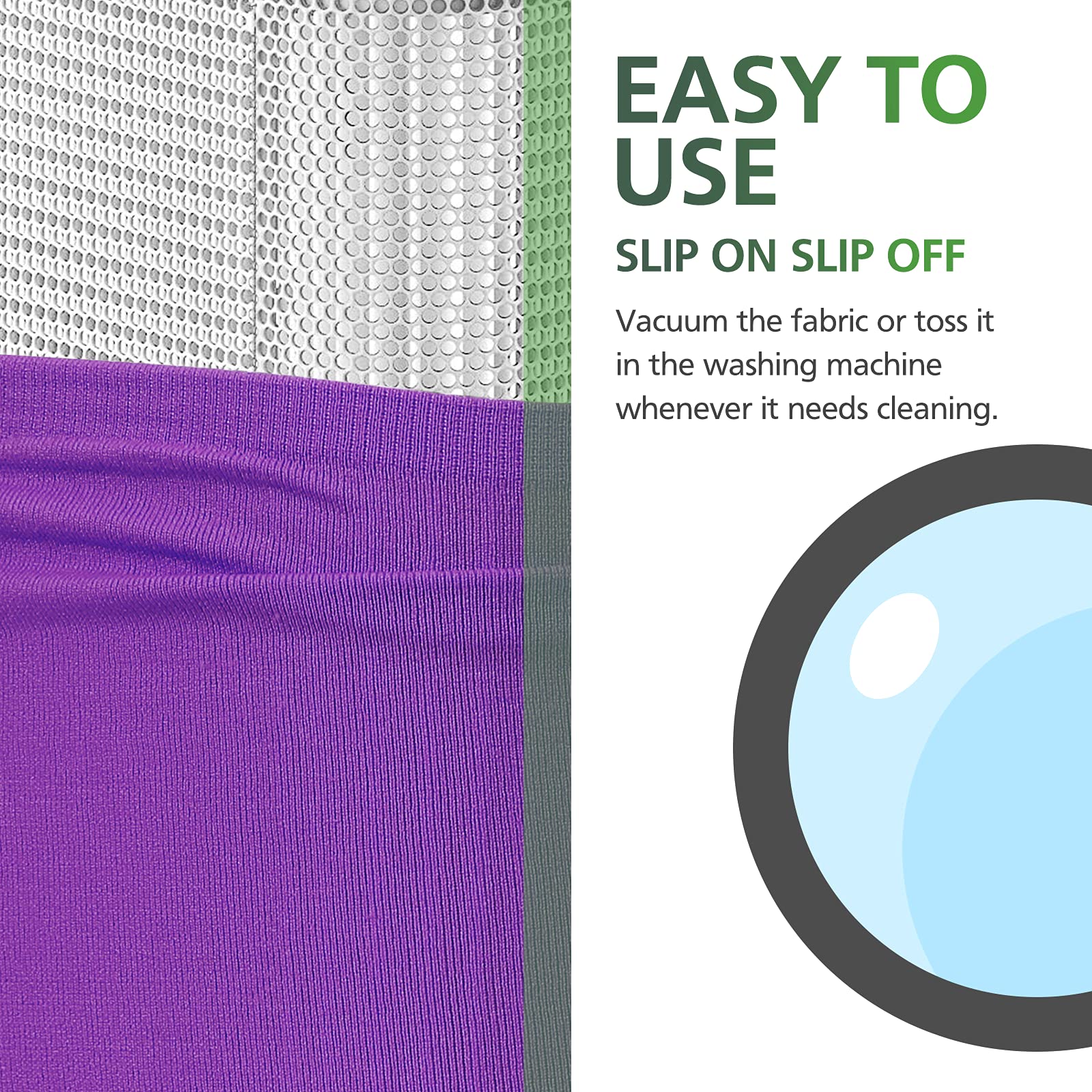 isinlive 4 Pack Replacement Washable Pre-Filters Compatible with Blueair Blue Pure 211+ Air Purifier, Removes Pollen, Dust, Pet Dander and Other Airborne Particles(Blue, Grey, Green, Purple)