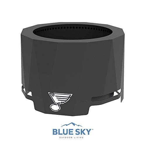 Blue Sky Outdoor Living NHL Colorado Avalanche 24β Steel Peak Patio Smokeless Fire Pit, Firewood and/or Wood Pellet Burning