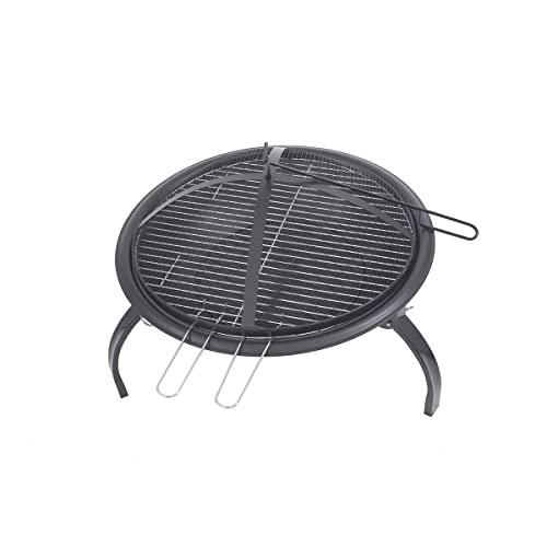 Blue Sky Outdoor Living WBPFP22 21.25” Round Folding Leg Portable Wood Fire Pit