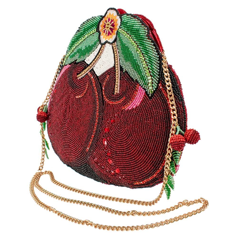 Mary Frances Wild Cherry Crossbody Clutch