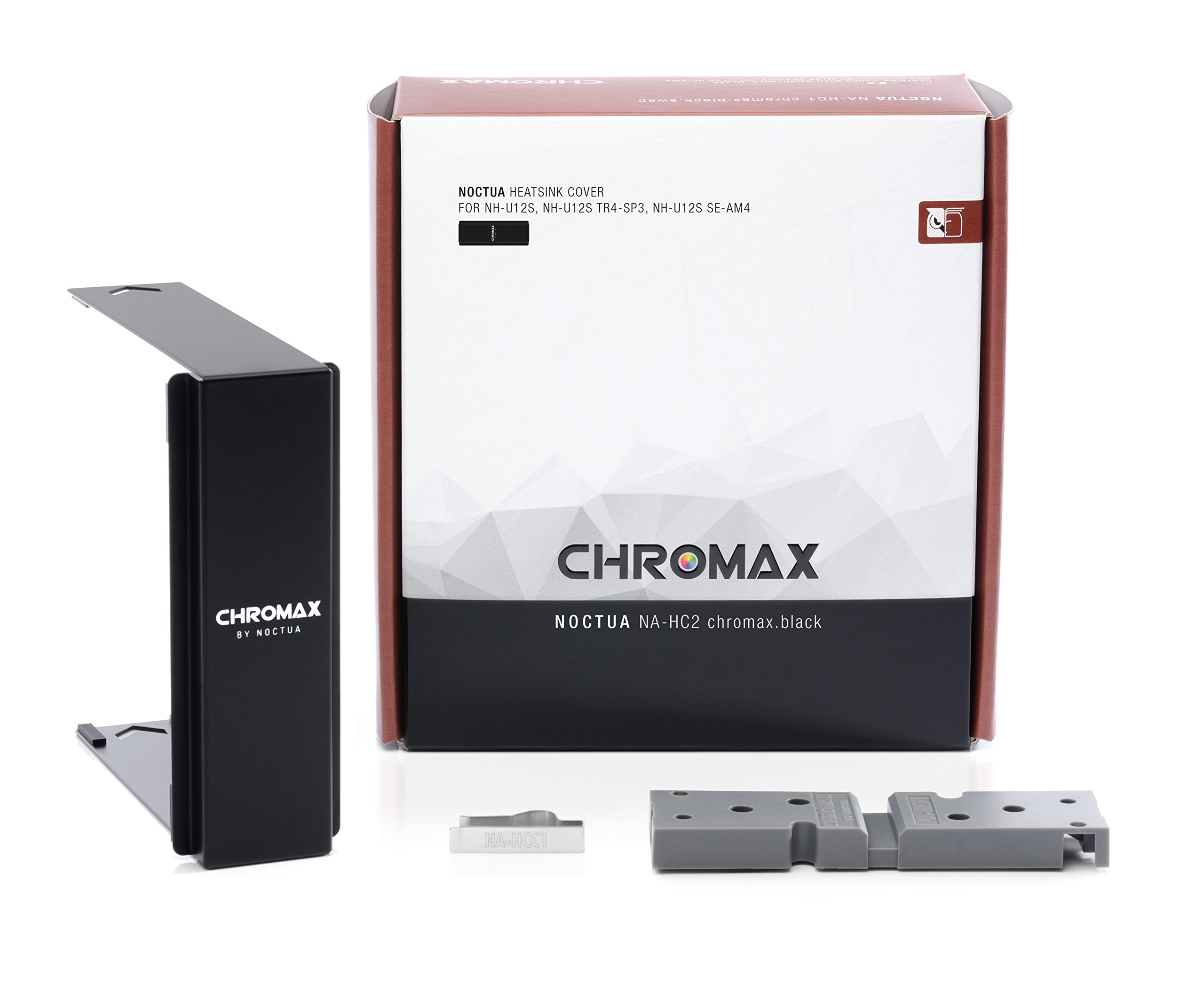 Noctua NA-HC2 chromax.Black, Heatsink Cover for NH-U12S, NH-U12S TR4-SP3, NH-U12S DX-3647 & NH-U12S SE-AM4 (Black)