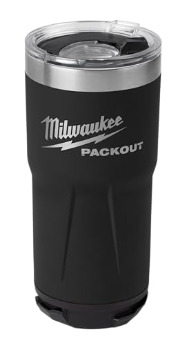 Milwaukee Packout Insulated Tumbler 590 Ml (Black) - 48-22-8392B