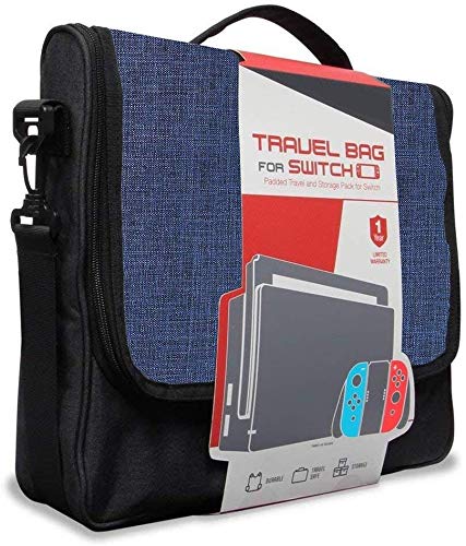 Everywhere Messenger Bag for Nintendo Switch, Libier Portable Storage Case Travel Shoulder Bag for Nintendo Switch, Holds the Switch Console, Pro Controller, Dock and Other Accessories