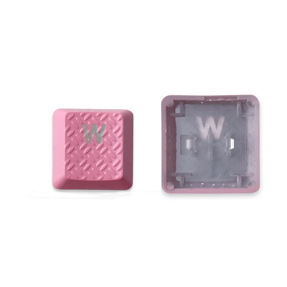 BestParts Texture Tactility Backlit Keycaps Compatible with Logitech G813/G815/G913/G915 TKL RGB Mechanical Gaming Keyboard (WASD+Arrow Keys) Pink
