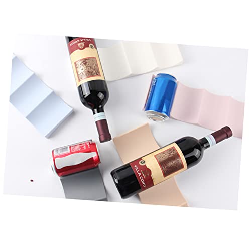 Cabilock Drink Dispensers Storage Shelves Plastic Soda Can Dispenser Silicone Wine Stacker Beer Rack Soda Can Dispenser for Refrigerator Plastic Wine Racks Stackable Storage Rack Organizer