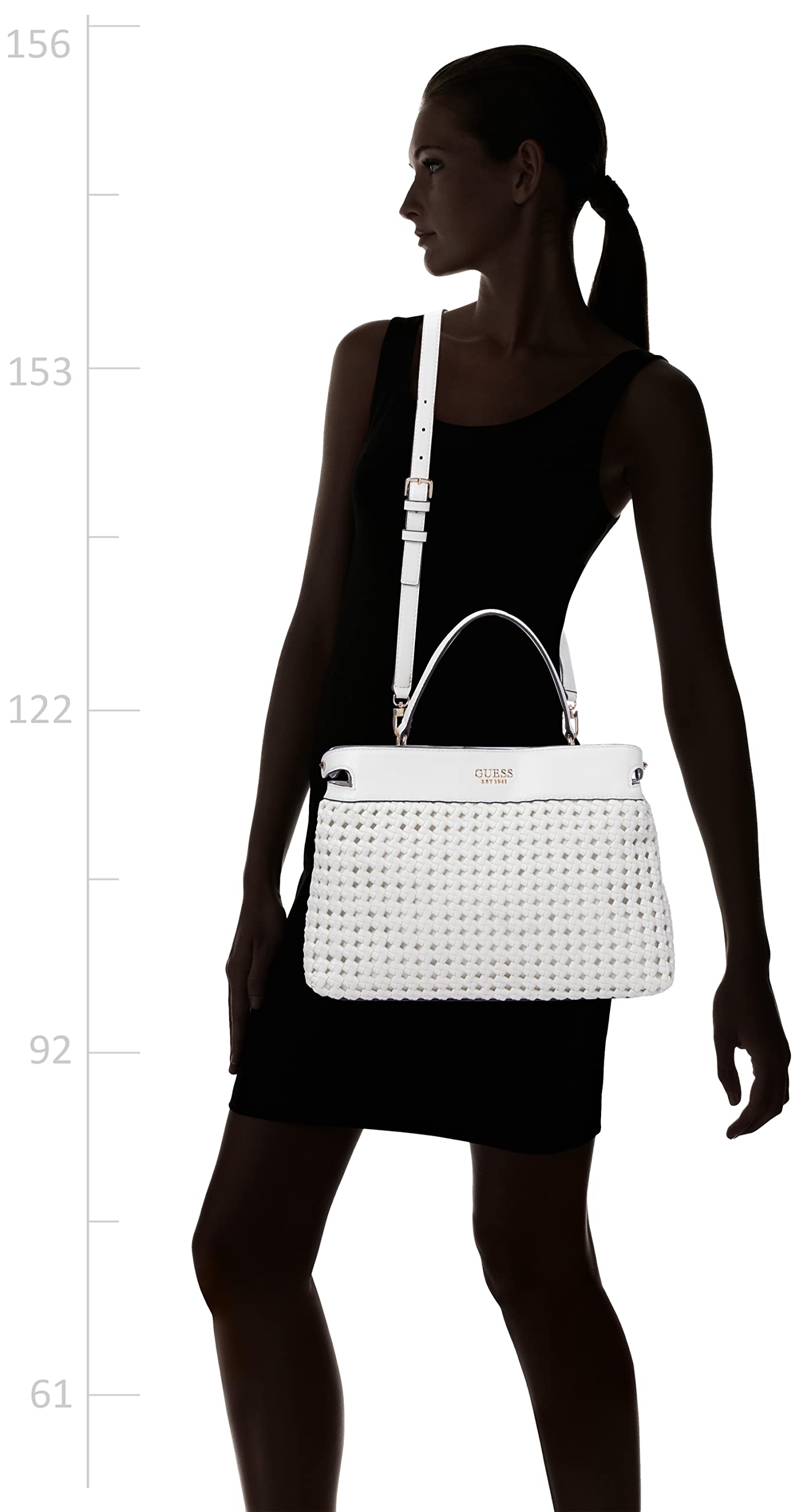 GUESS(ゲス) Women Casual Bag, WHI, One Size