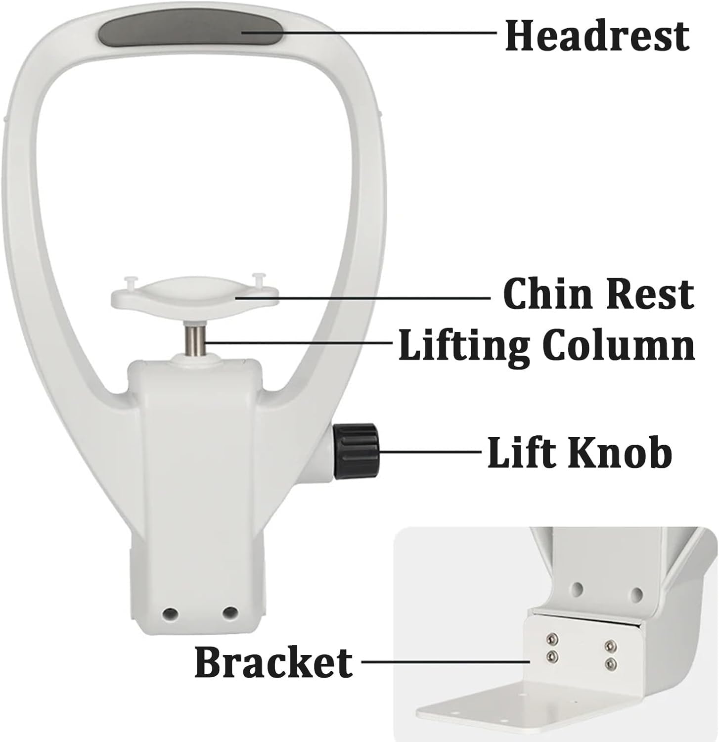 CFDZCP Optometry Lifting Chin Bracket Forehead Support Plastic Optometry Accessories ,Optical Instrument Chin Rest Forehead Bracket Set for Auto Refractometer and Other Devices