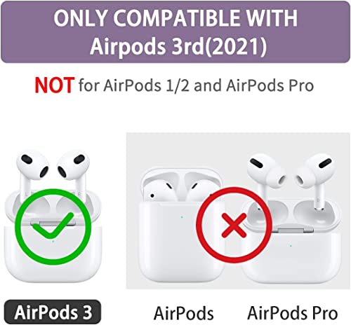 Compatible with Airpods 3rd Generation Case, Cute Soft Silicone Protective Cover with Keychain,Anti-Drop Anti-Slip Anti-Scratch,Great for Men Women Girls (Chocolate Frog/3)