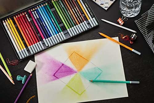 Chalk-Pastel Pencil - STABILO CarbOthello - ARTY+ - Tin of 12 - Assorted Colors