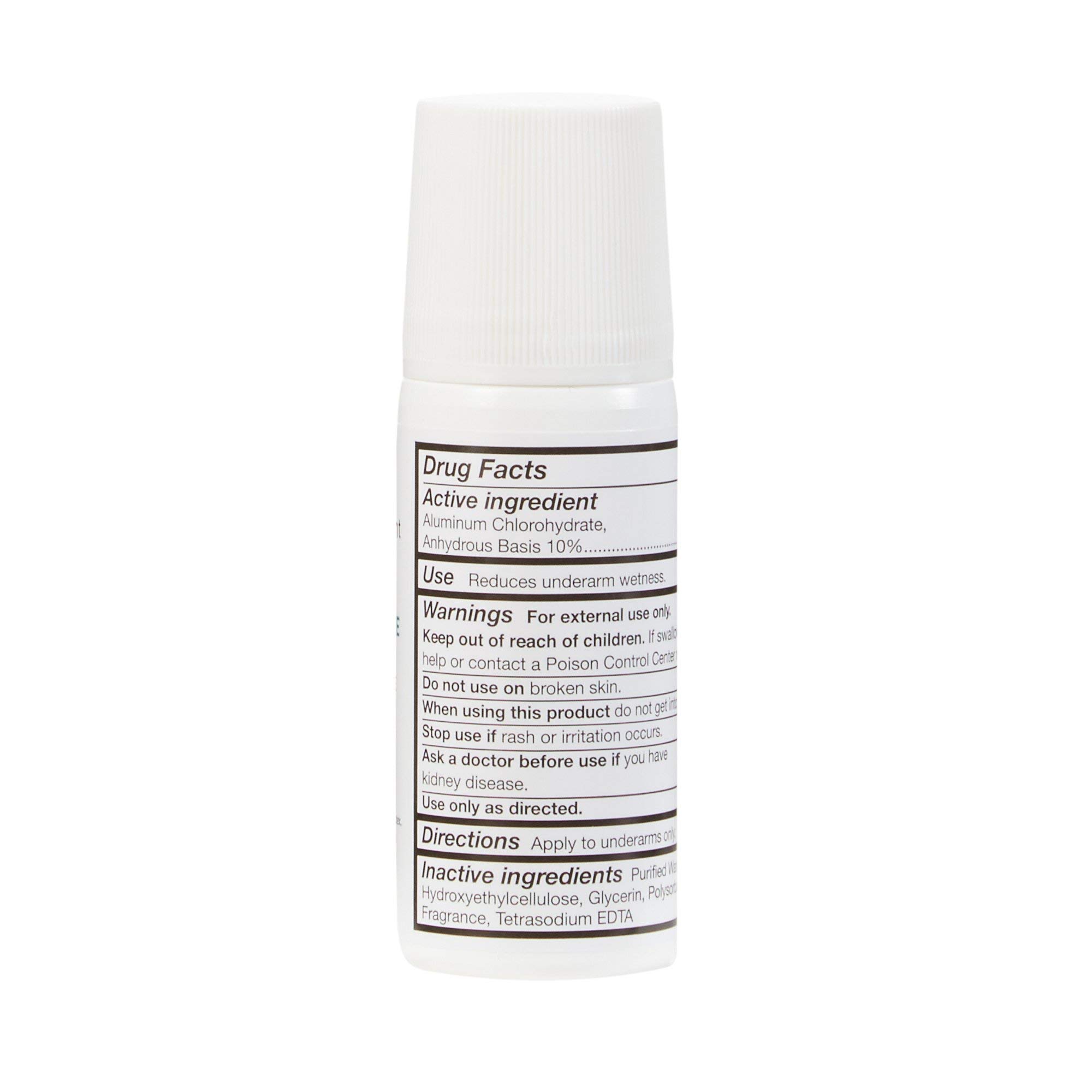 McKesson Antiperspirant Deodorant Roll-On Stick [Pack of 1] Mini Travel Size, Alcohol-Free, Fresh Scent, 1.5 fl oz