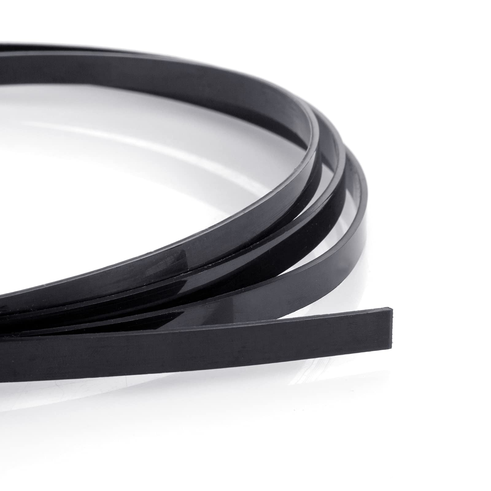 Guitar Binding Plastic Purfling Strip - 1650x7x1.5mm ABS Guitar Strips Pinding Parts for Acoustic Classical Guitar, Luthier Supply DIY, Black