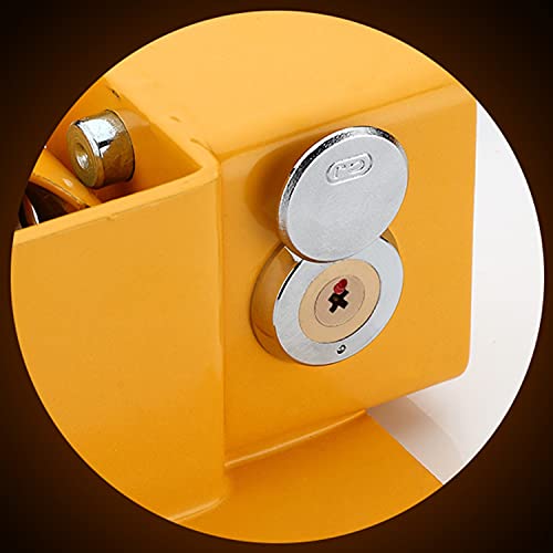 Car Parking Space Lock Lockable Folding Security Post Parking Post Easy Installation with Keys (Black Yellow) (Yellow red)