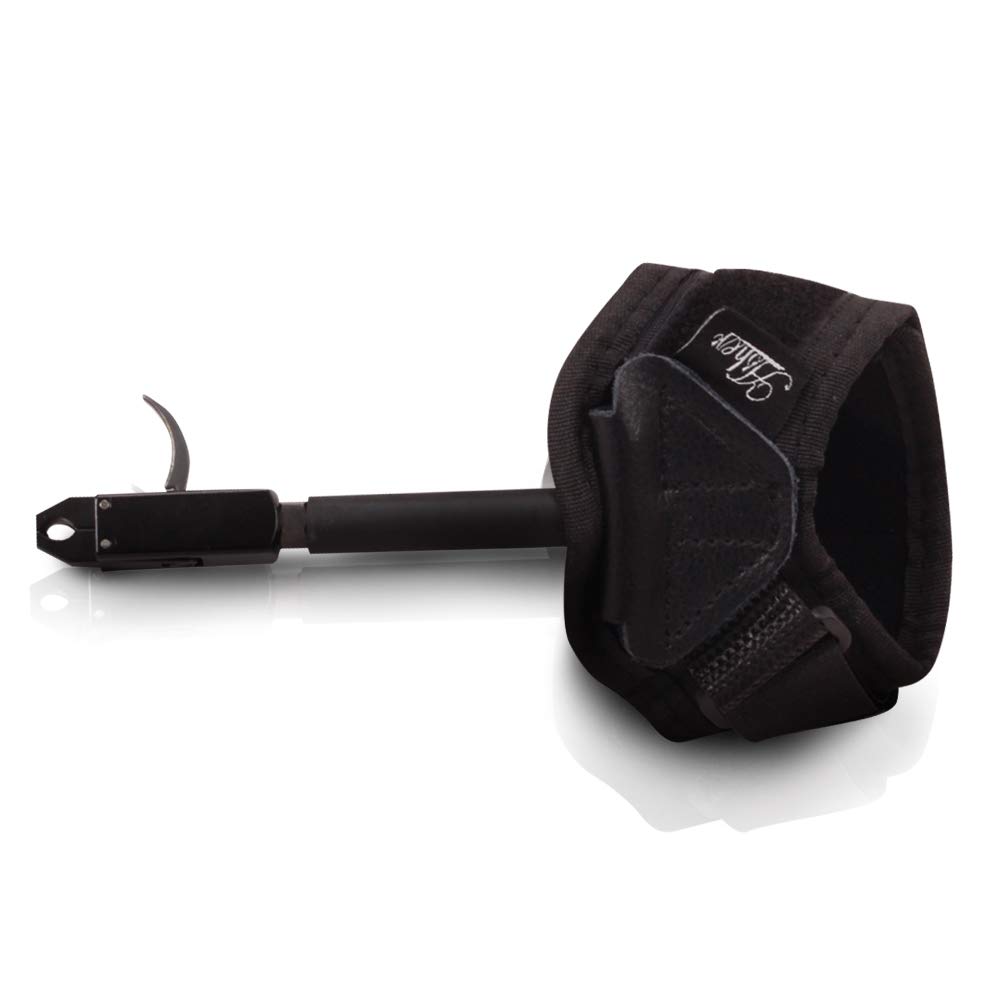 Asher Archery Compound Bow Release - Adjustable Wrist Strap with Buckle Foldback Design β Archery Bow Pull Back Aid Trigger Release for Hunting, Accuracy, Arrow Velocity