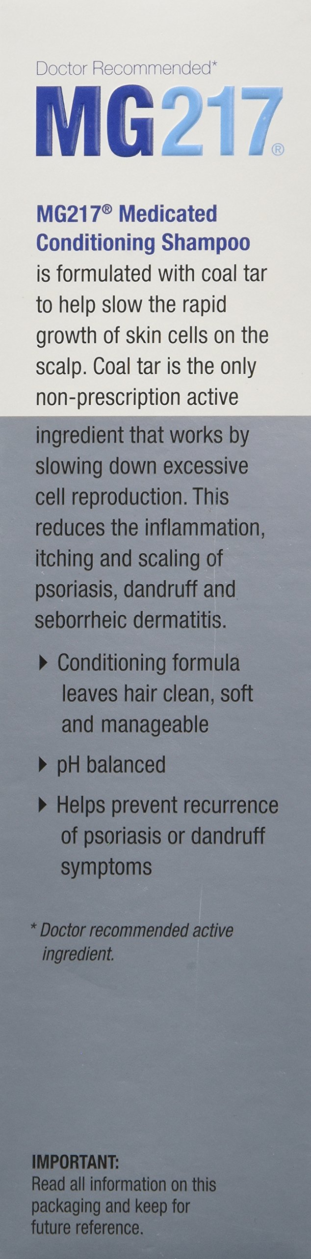 Triton Consumer Products MG 217 Medicated Coal Tar Shampoo for Psoriasis, 8 Fluid Ounce