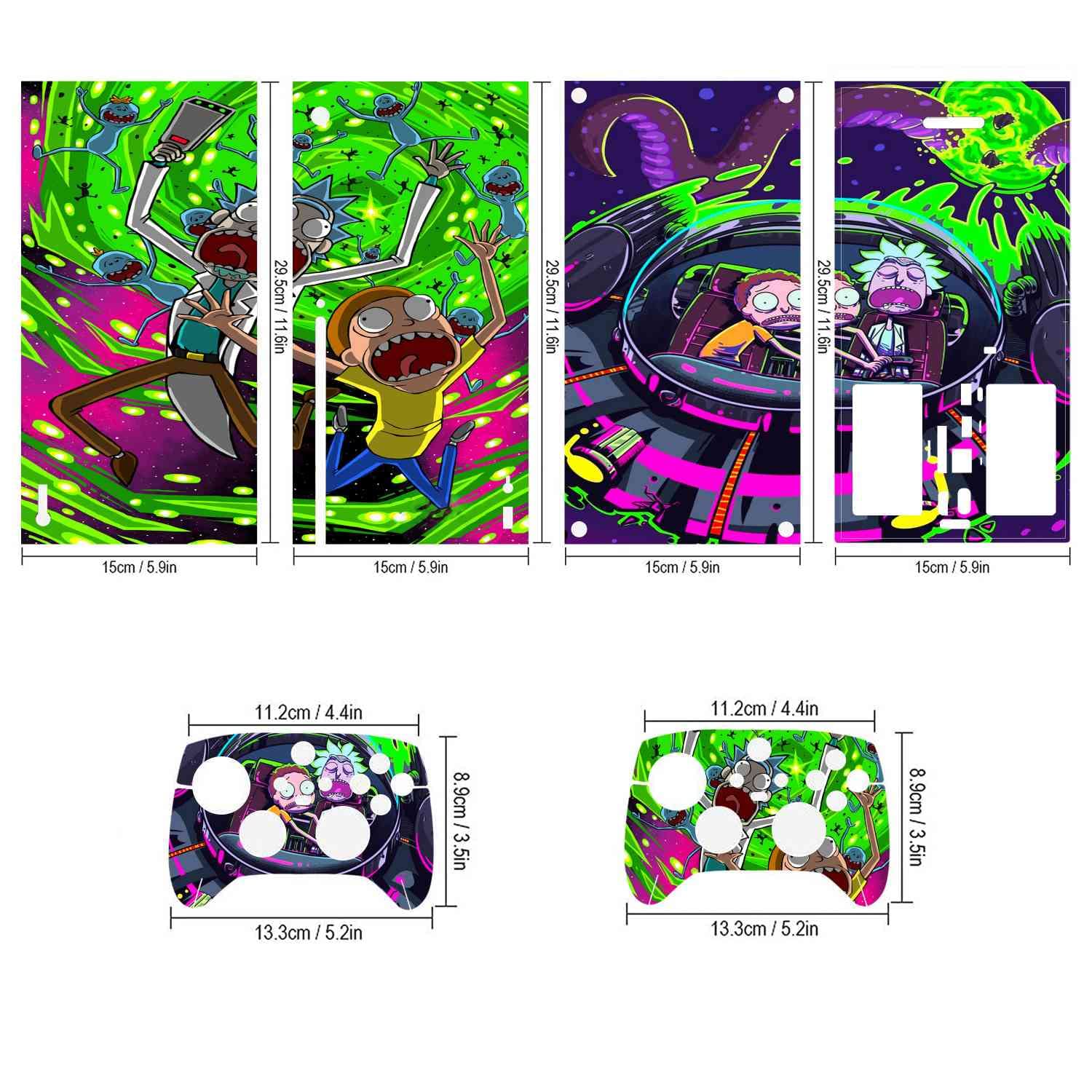 Anime X-Box Series X Skin Set,Cartoon Protector Wrap Cover Protective Faceplate Full Set Compatible with X-Box Series X Console and Controller Skins…