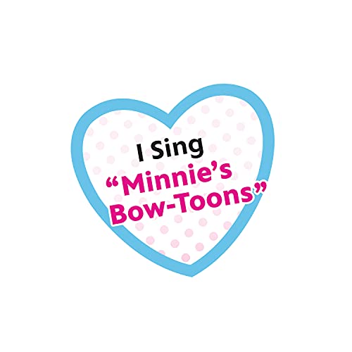 Disney Junior Minnie Mouse Sparkle and Sing Minnie Mouse, 13 Inch Feature Plush with Lights and Sounds, by Just Play