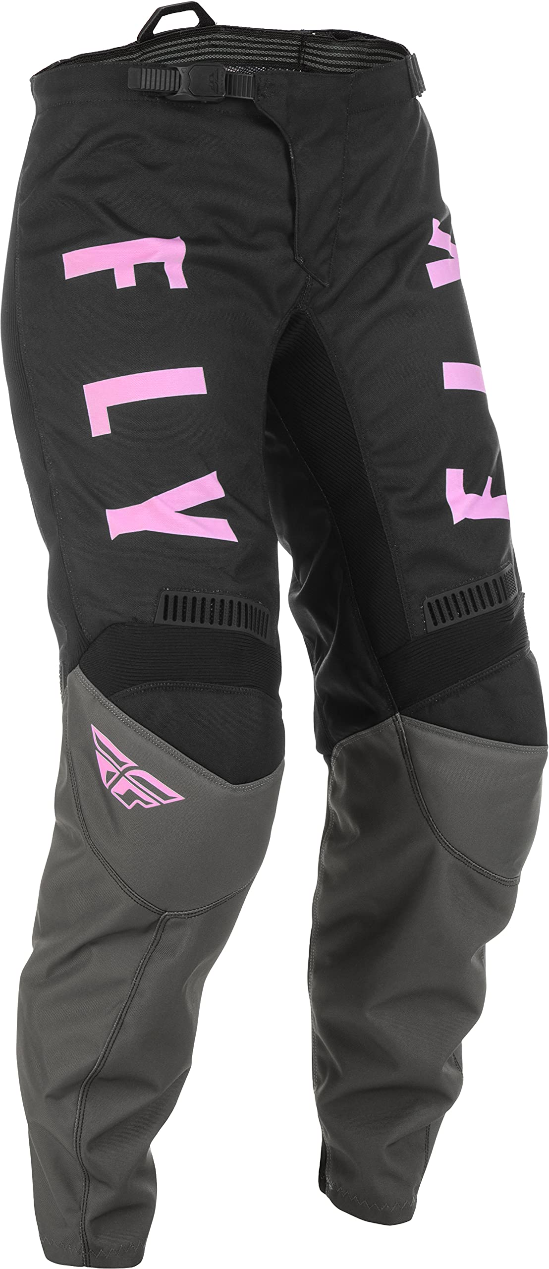 Fly Racing 2022 Youth Girl's F-16 Pants (Grey/Black/Pink, 26)