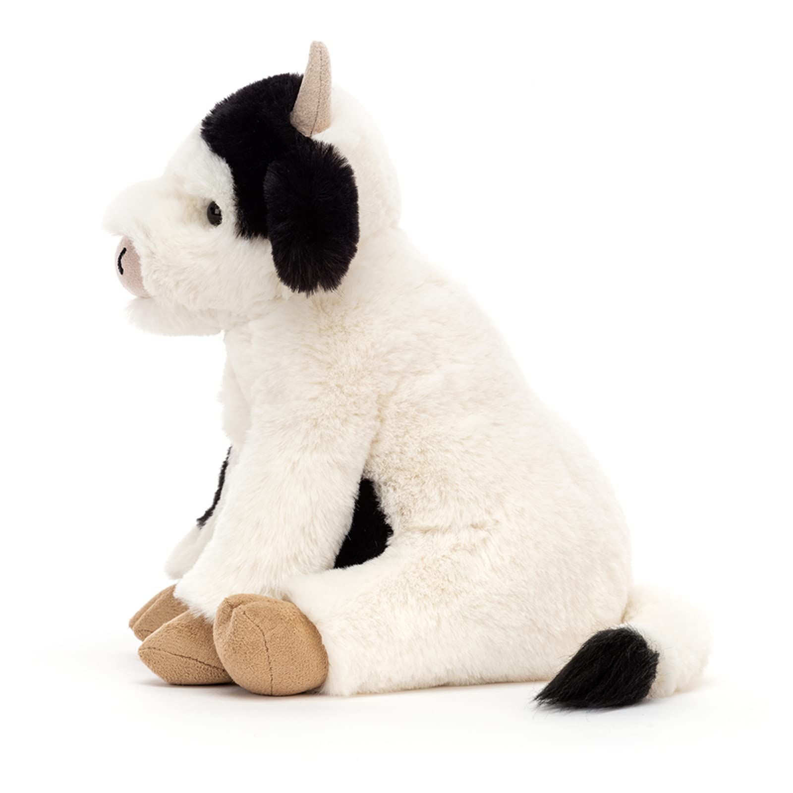 Jellycat Carey Calf Cow Stuffed Animal, 9 inches | Farmyard Plush Toy | Classic Children's Gift
