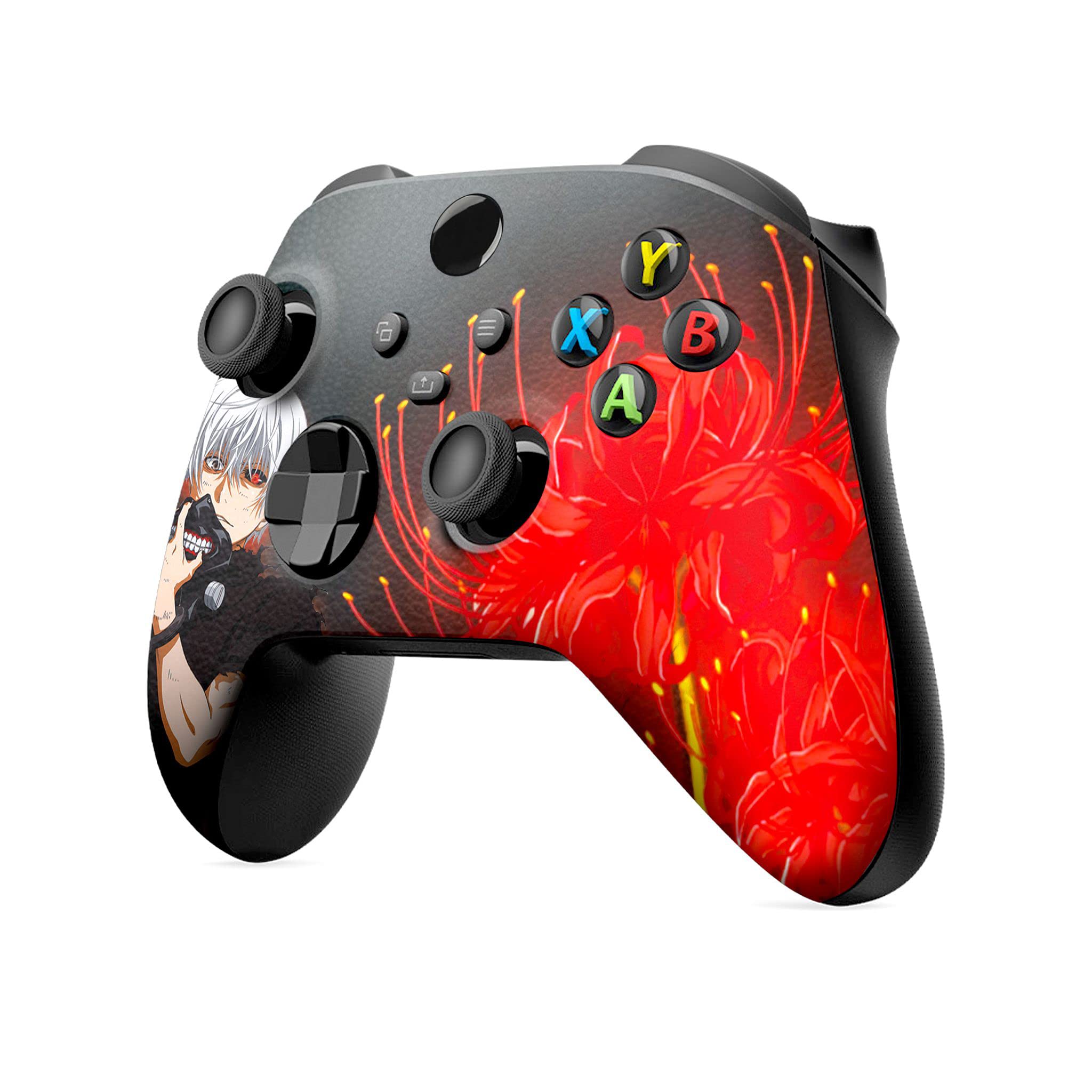 DreamController Tokyo Ghoul Custom X-box Controller Wireless compatible with X-box One/X-box Series X/S Proudly Customized in USA with Permanent HYDRO-DIP Printing(NOT JUST A SKIN) (MODDED)