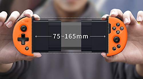 FLYDIGI Wee2T Mobile Game Controller Telescopic for Android of MOBA, Unique Tensile Design, Compatible with The Mobile of 3.5-6.3 Inch (75-165mm). Not Support iOS 13.4 and Above