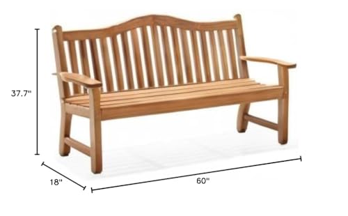 FurnitureOutlet 5 Feet Grade-A Teak Wood Outdoor Patio Bench -TR5Bench