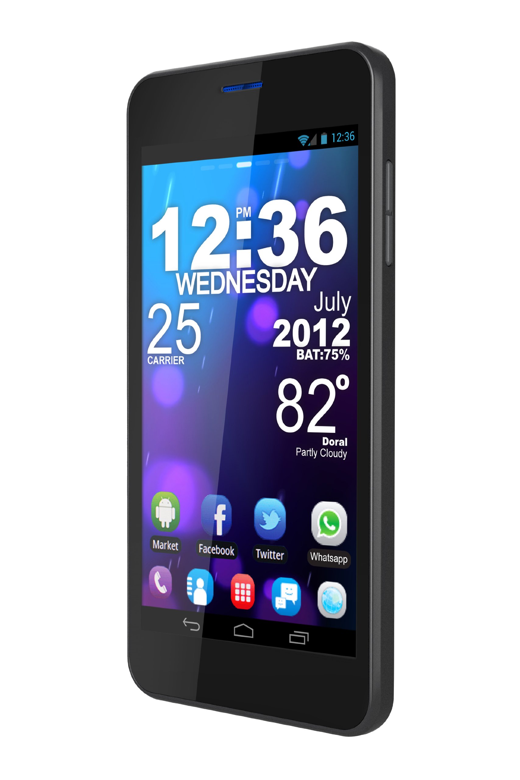 BLU Vivo 4.65 HD D930a Unlocked Phone with 4.65-Inch Super AMOLED Plus Display, Dual SIM 3G 850/1900, Dual Core 1.2GHz Processor, Android 4.0 ICS, and 8 MP Camera - US Warranty