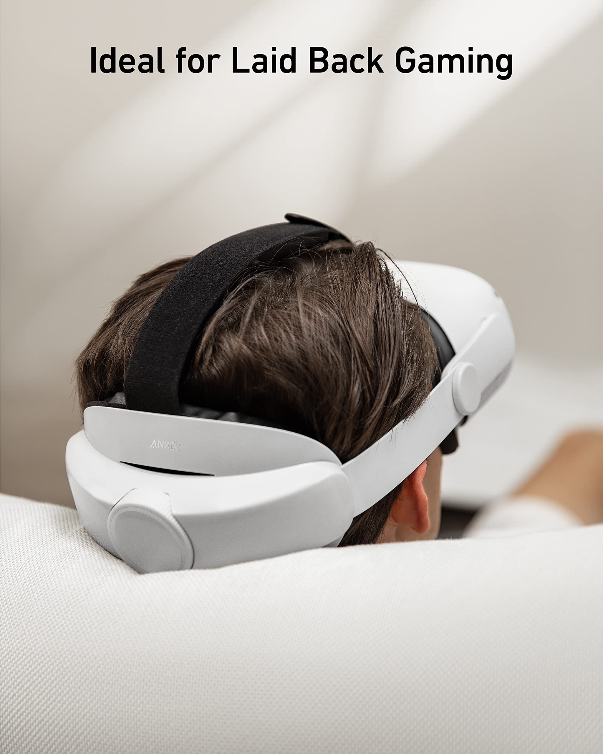 Anker Head Starp Compatible with Oculus Quest 2, Easily Switch Between Virtual and Reality, Adjustable Size for Using, Replacement Parts Kit for Anker Charging Dock for Oculus Quest 2