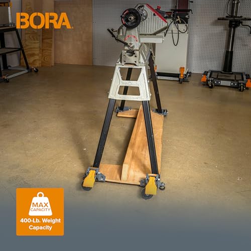 Bora Portamate Mobile Base Kit PM-1100 - Heavy Duty, Universal, Customizable, Adjustable Rolling Set, Dolly Roller Frame and Casters for Moving Equipment, Tools, Machines - 400 lb Capacity