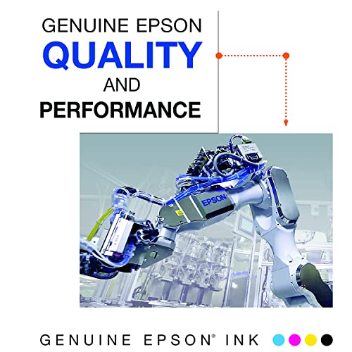 Epson Workforce Pro WF-4830 Wireless All-in-One Printer, Black, Large & T822 DURABrite Ultra Ink High Capacity Black & Standard Color Cartridge Combo Pack (T822XL-BCS)