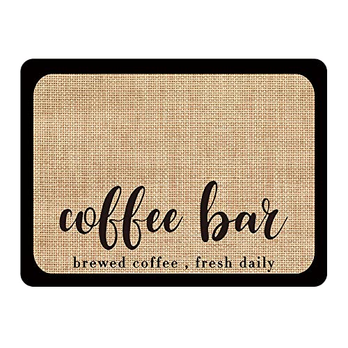 Coffee Mat 20x16 Inch Super Absorbent Quick Dry Dish Drying Mat for Kitchen Counter Coffee Bar Accessories,Coffee Maker,Coffee Grinder,Coffee Decor