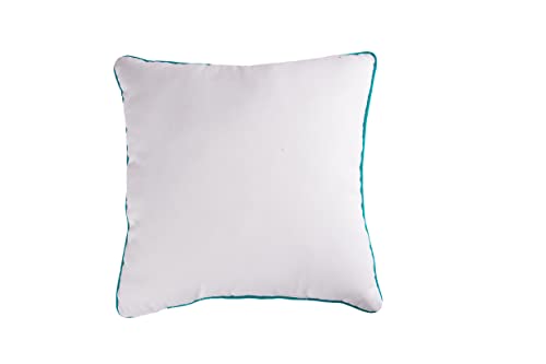 C&F Home Maris Embroidered Throw Pillow Blue Coral Coastal Beach Ocean Decor Decoration Throw and Accent Pillow for Bedding Sofa Or Couch 16" x 16" Blue