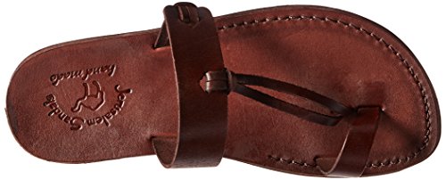 David - Leather Open Toe Sandal - Brown