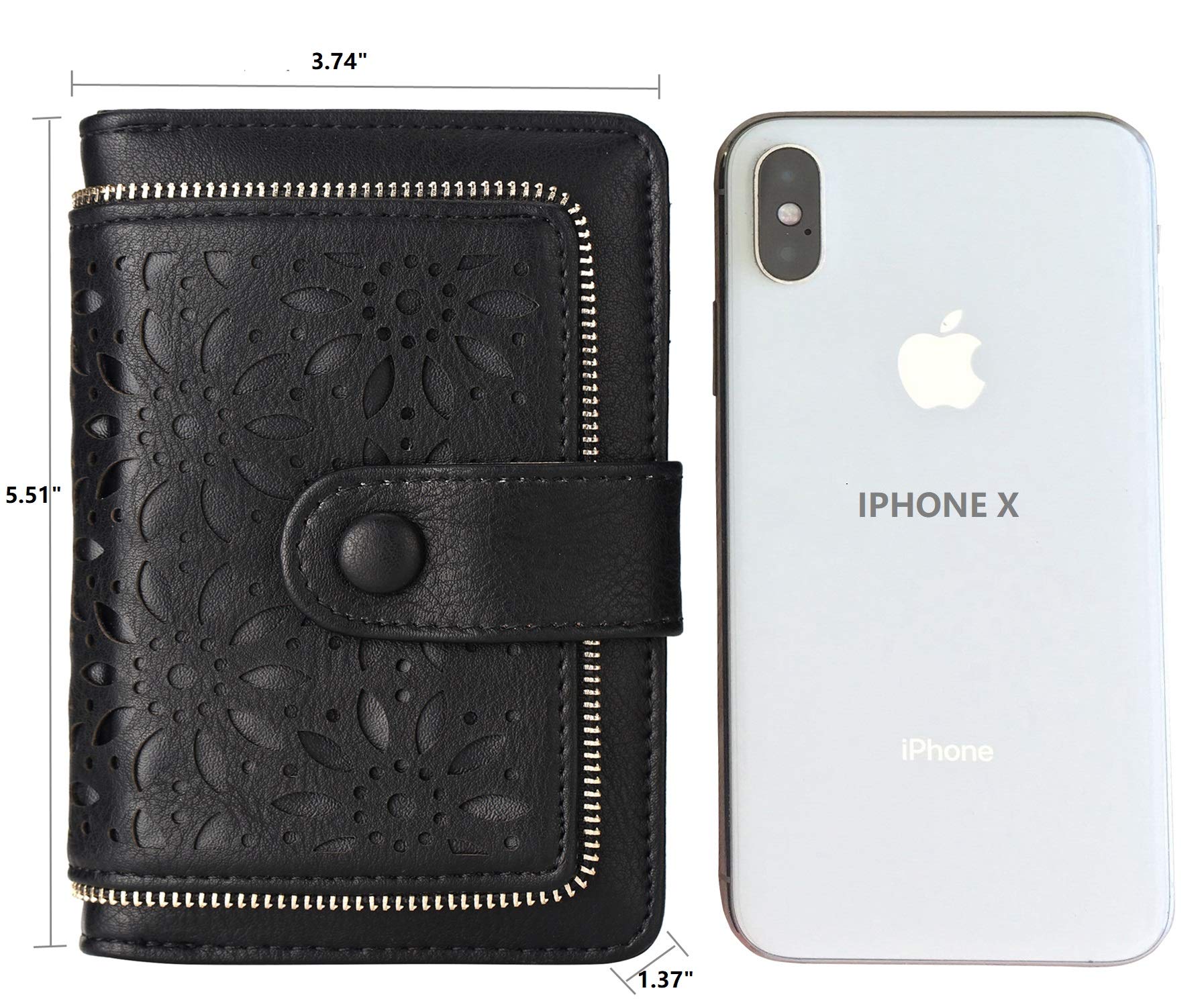 Fanaztee Women RFID Blocking Vintage Organizer Wallet for Ladies Small Purse with Multi Card Holder