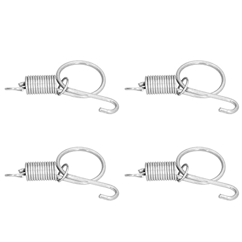 CHICIRIS Spring Cage Door Hook, 20PCS Cage Door Spring Hook Metal Finger Spring Latch Hook for Fixing Rabbit Pet Cage Door Farming Equipment(S)