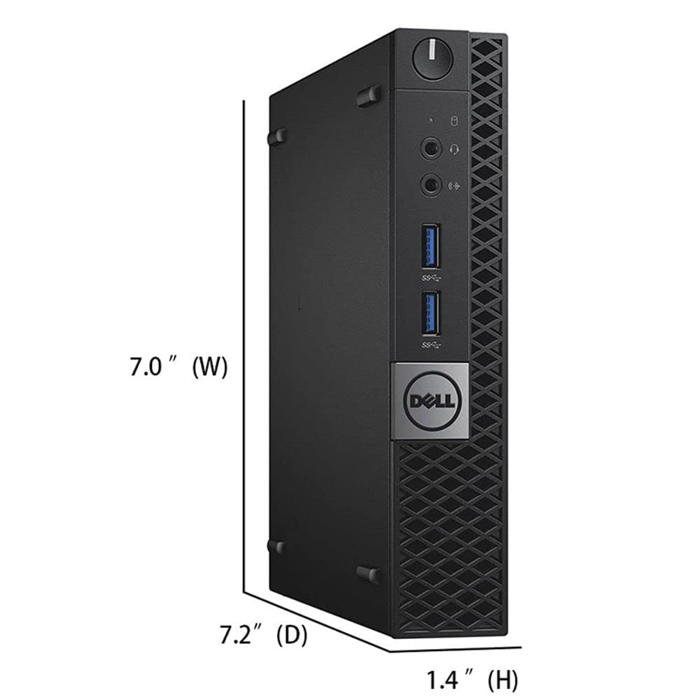 Dell Optiplex 7040 Micro Business Desktop Computer PC Intel 4-Core i5-6500T 2.5GHz Up to 3.1GHz 16GB DDR4 256GB NVMe M.2 SSD WiFi Bluetooth HDMI DP Windows 10 Pro Wireless Keyboard&Mouse(Renewed)