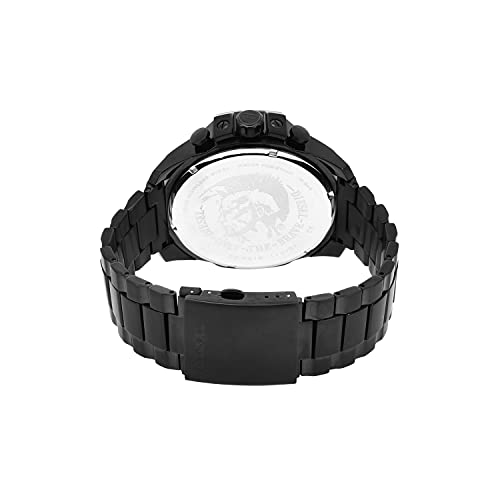 Diesel Men's 59mm Mega Chief Quartz Stainless Steel Chronograph Watch, Color: Black (Model: DZ4318)
