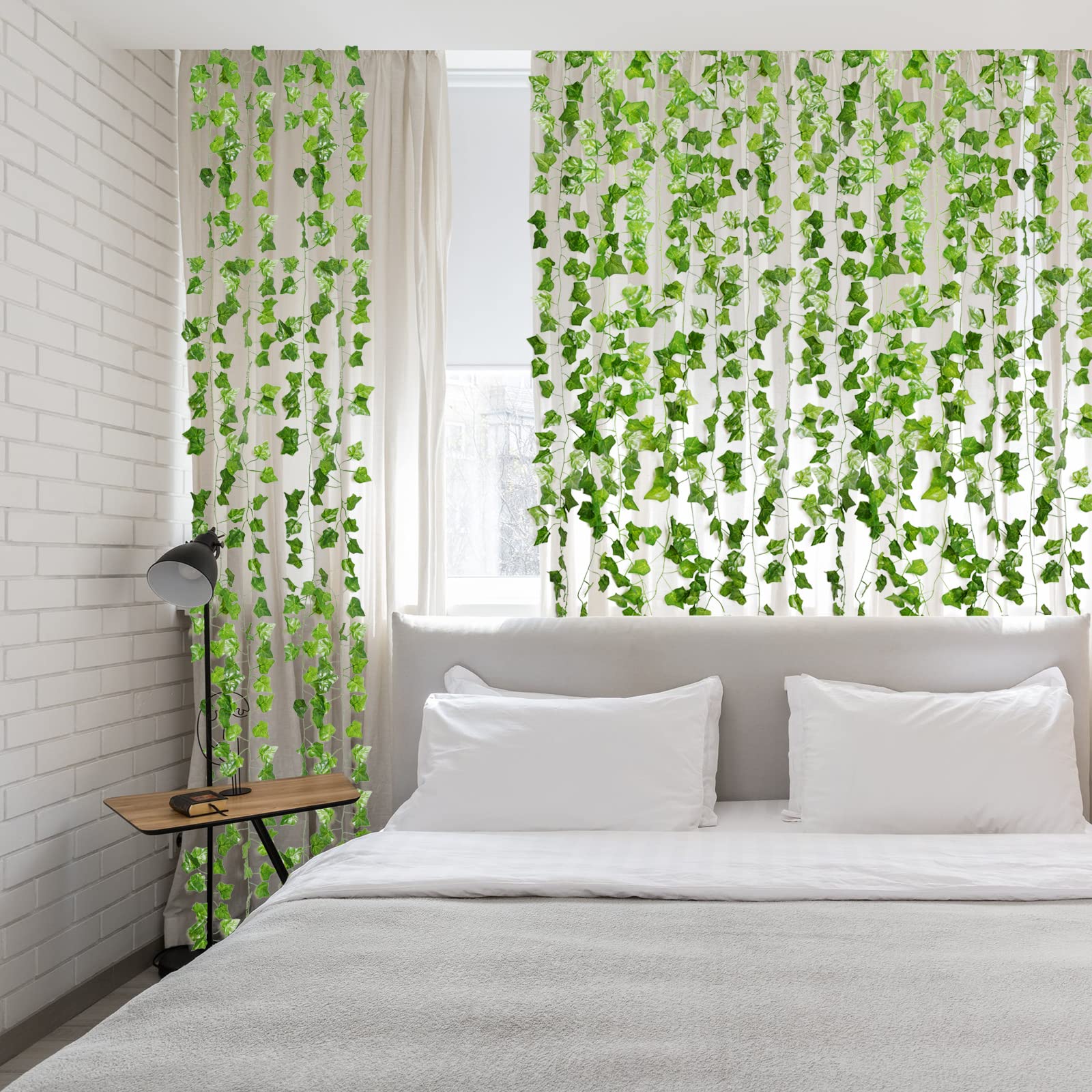 joyhalo 24 Pack 176Ft Fake Vines for Room Decor, Ivy Leaves Garland Greenery for Bedroom Decor, Aesthetic Hanging Vines for Wall Decor