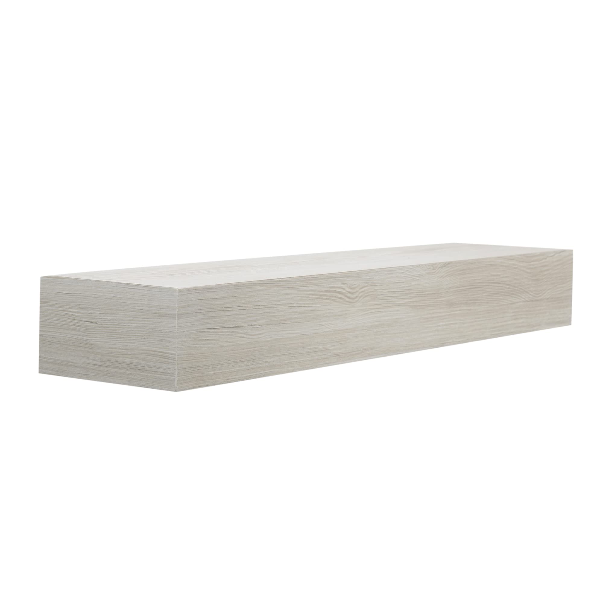 Kiera Grace Chunky Floating Shelves, Modern Wall Mounted Shelves Hanging Shelf for Home, Room, Office, 22", Grey, 1Pack