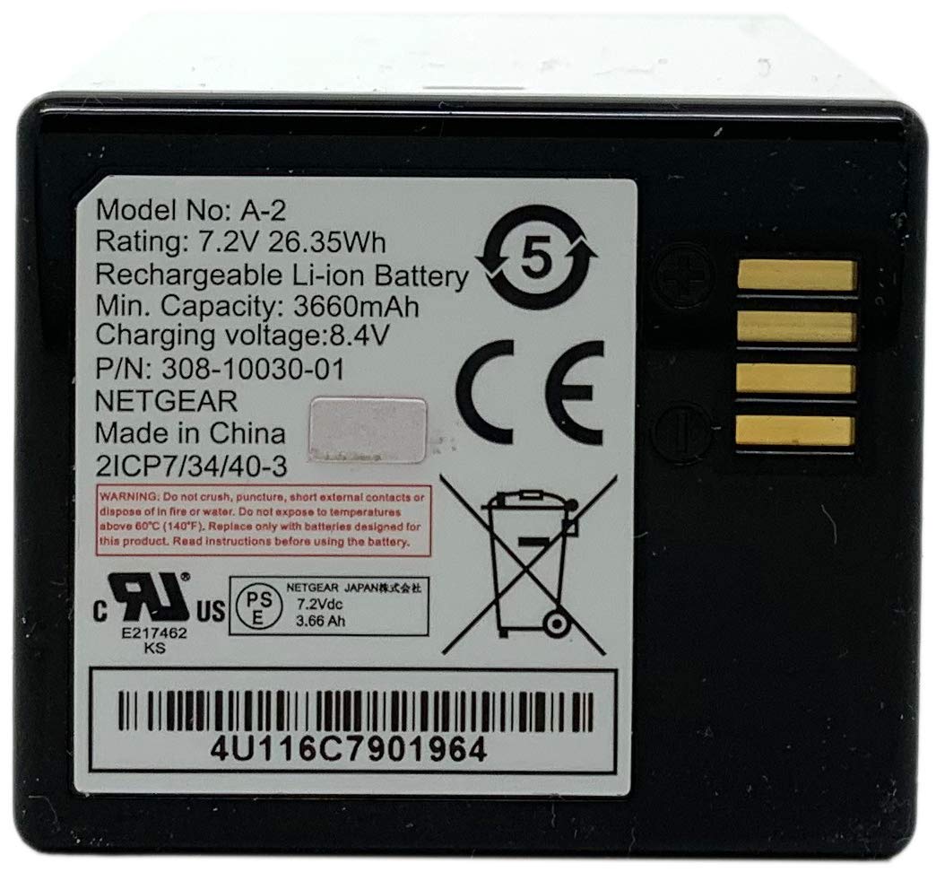 Arlo Rechargeable Battery - Arlo Certified Accessory - Works with Arlo Go Only, White - VMA4410