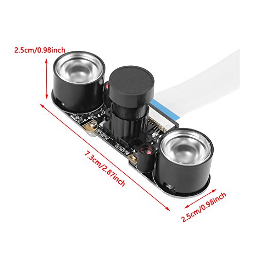 BOLORAMO Camera Module, Convenient to Use Camera Module for Raspberry Pi High Definition Camera Module for Raspberry Pi B 3/2 for Dark Environment